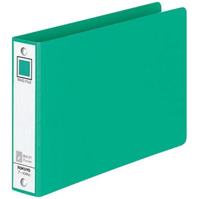 オフィス通販サイト 個人様もご利用いただけますコクヨ フ-408NG リングファイル B6横 220枚収納 2穴緑 フ-408G｜ブングオフ